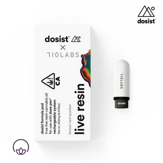 DOSIST X 710 LABS - LEMON TART PUCKER DOSE POD 0.5G *BUY 1 DOSIST COLLAB POD, GET 1 FOR 25% OFF*